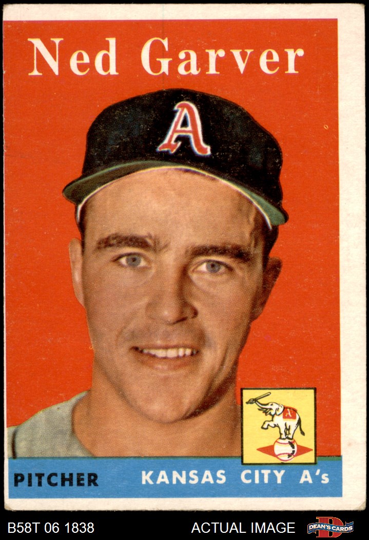 1958 Topps Kansas City Athletics ( A's ) Team Set