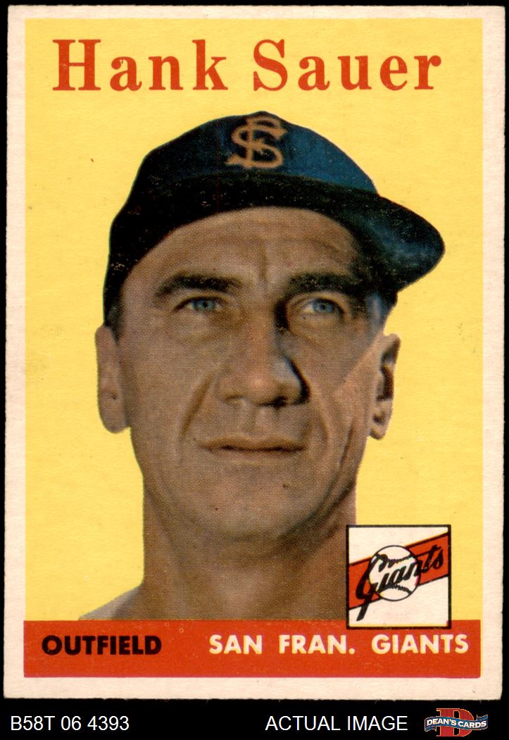 1958 Topps San Francisco Giants Team Set