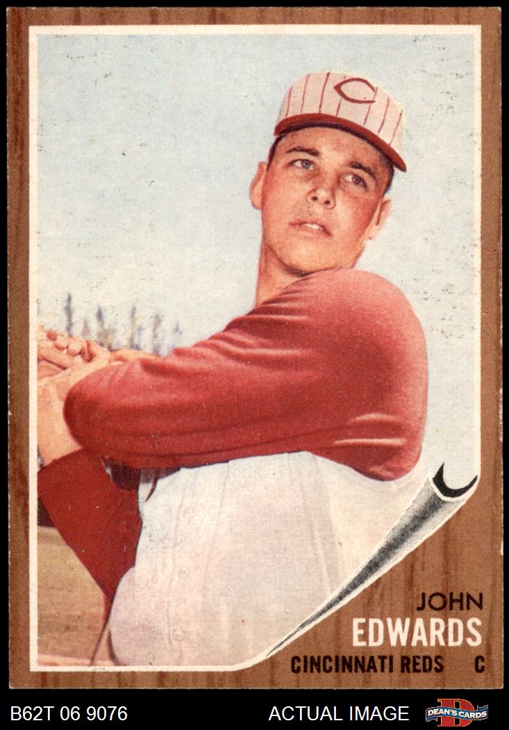 1962 Topps #302 John Johnny Edwards