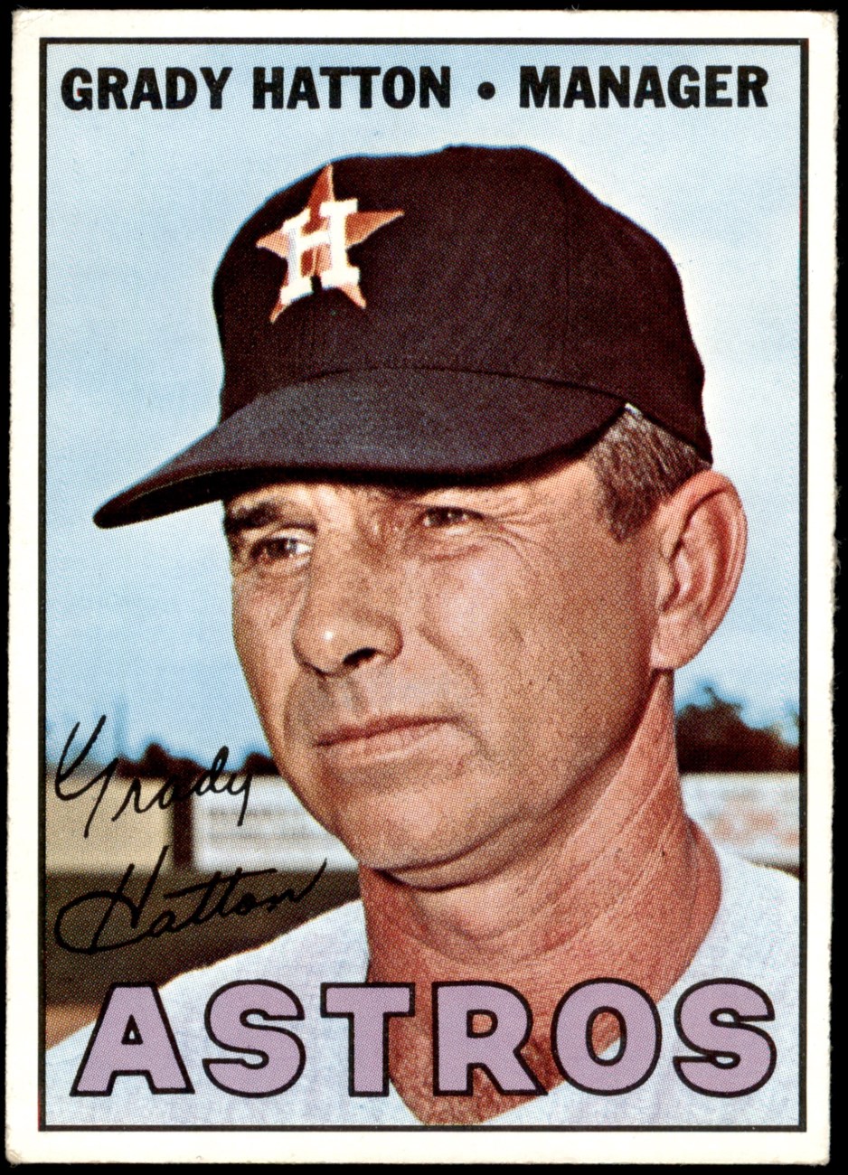1967 Topps #347 Grady Hatton