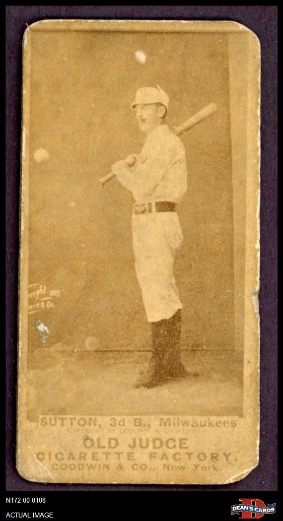 1887 Old Judge N172 Ezra Sutton 1.5 - FAIR