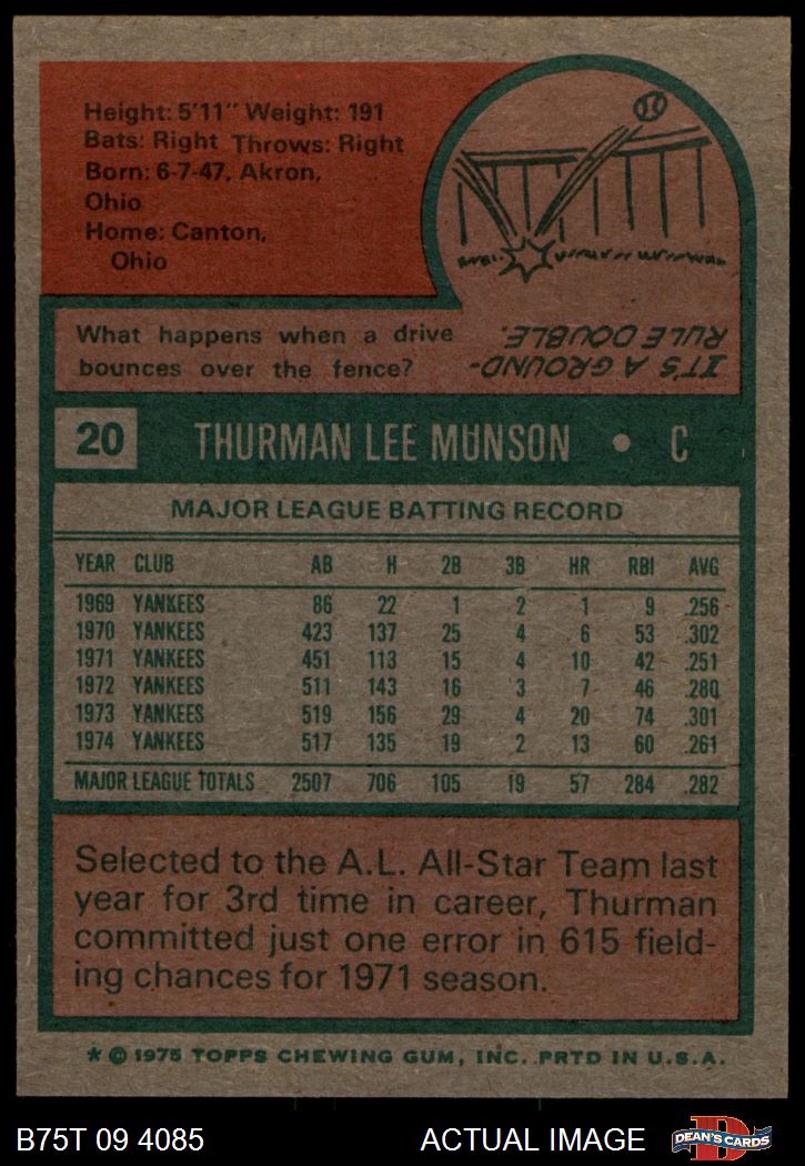 1975 Topps # 1975 Topps Baseball Complete Set