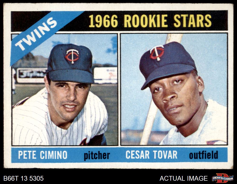 1966 Topps #563 - Cesar Tovar / Pete Cimino Twins Rookies