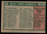 1975 Topps # 1975 Topps New York Yankees Team Set